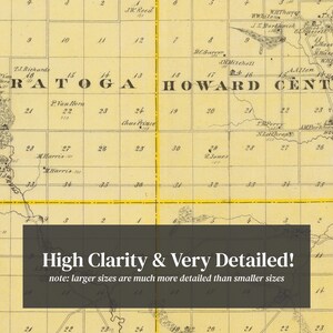 Howard County Map 1875, Vintage Howard County Map, Old Howard County ...