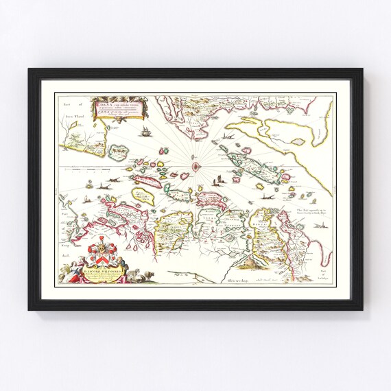 Lorne Map 1665 Old Map of Lorne Scotland Art Vintage Print - Etsy