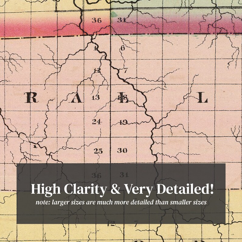 Charlevoix County MI Map 1873 Old Map of Charlevoix Michigan - Etsy