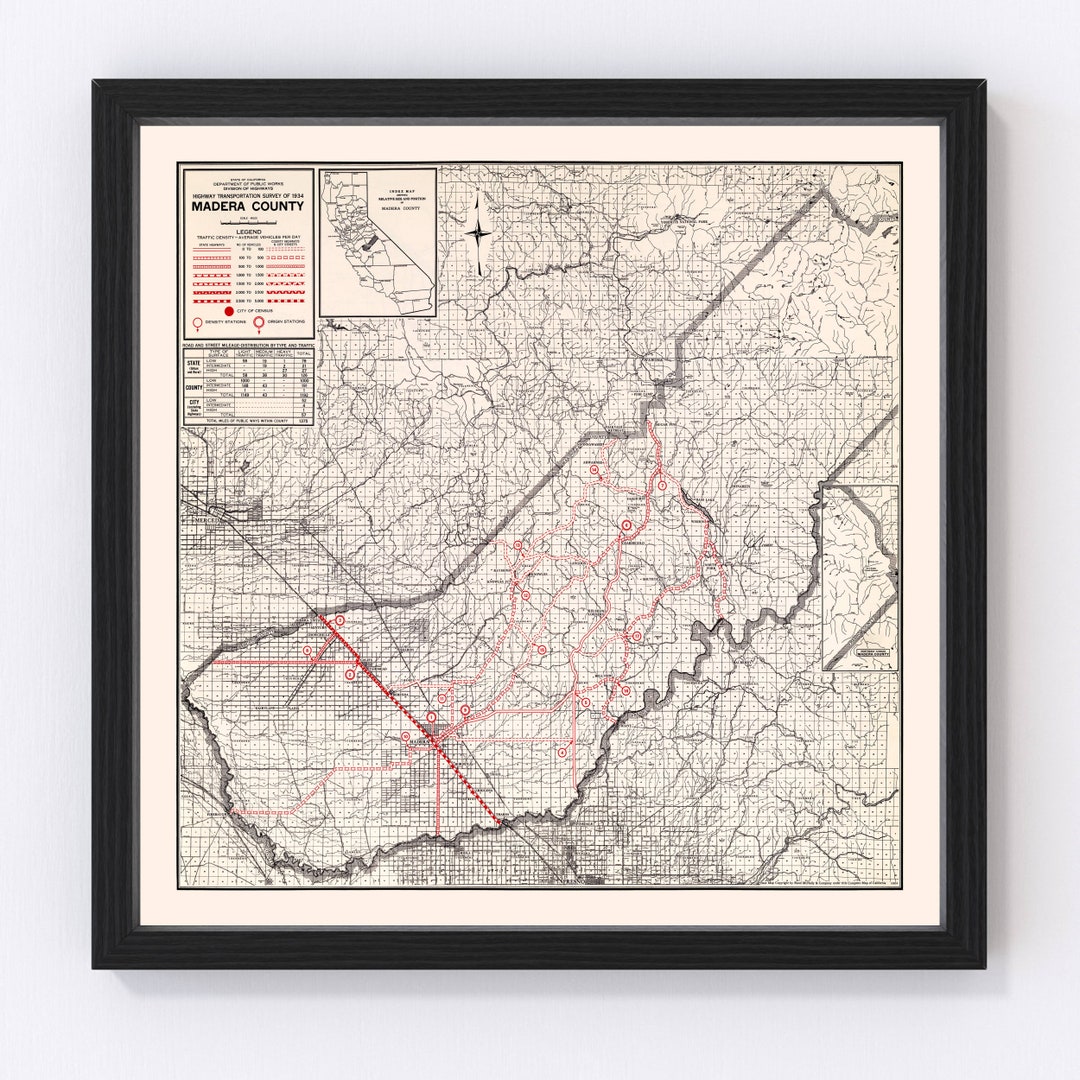 Yuba County Map 1935, Vintage Yuba County Map, Old Yuba County ...