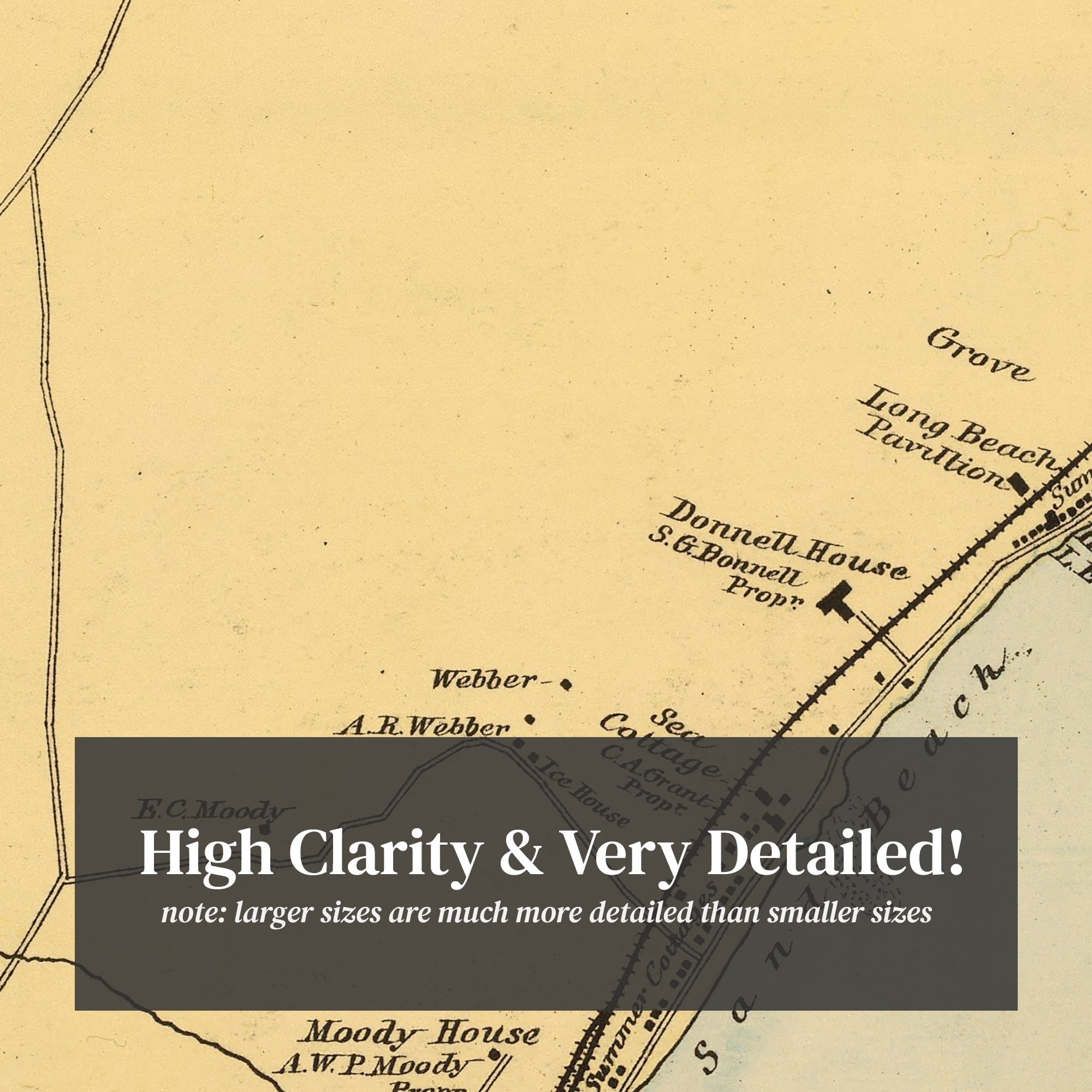 York Beach Map 1894 Old Map of York Beach Maine Art Vintage - Etsy ...