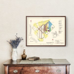 Bryan Air Force Base Map 1951 Old Map of Bryan Air Force Base Art ...