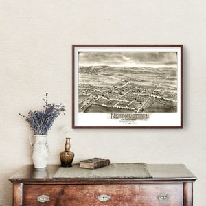 Newmanstown & Sheridan Map 1898 - Old Map of Newmanstown Sheridan ...