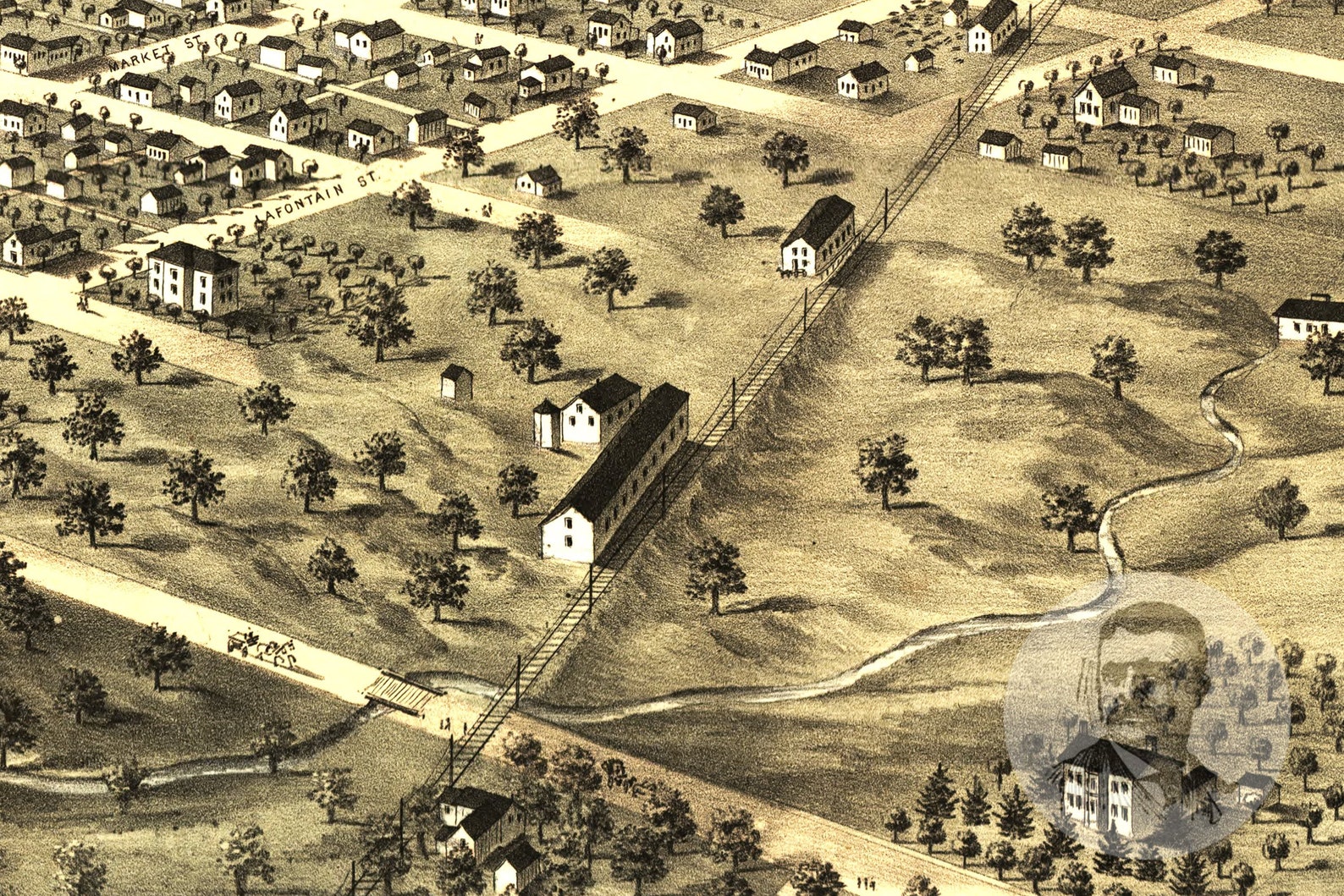 Vintage Kokomo Map 1868 Old Map of Kokomo Indiana | Etsy