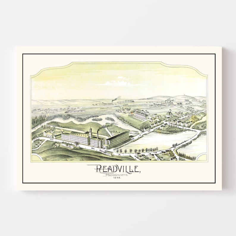 Readville Map 1893 Old Map of Readville Massachusetts Art - Etsy