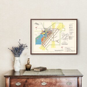 Nellis Air Force Base Map 1951 Old Map of Nellis Air Force Base Art ...