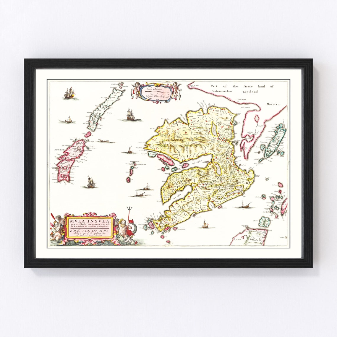 The Isle of Mull Map 1665 Old Map of the Isle of Mull - Etsy