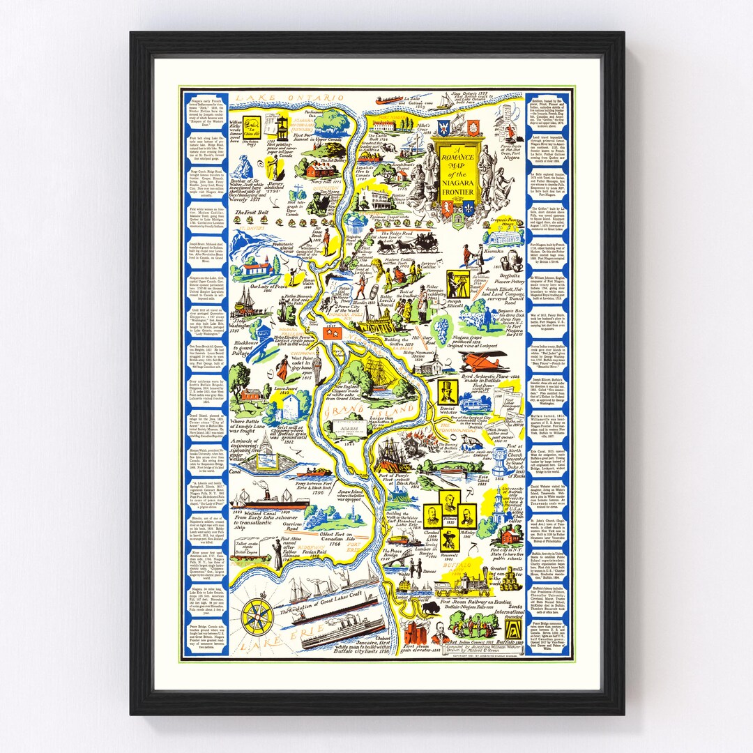 Denison University Map 1938, Vintage Denison University Map, Old ...