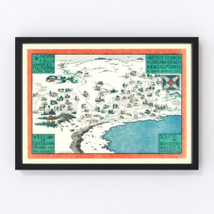 Laguna Beach Map 1947 - Old Map of Laguna Beach California Art Vintage ...