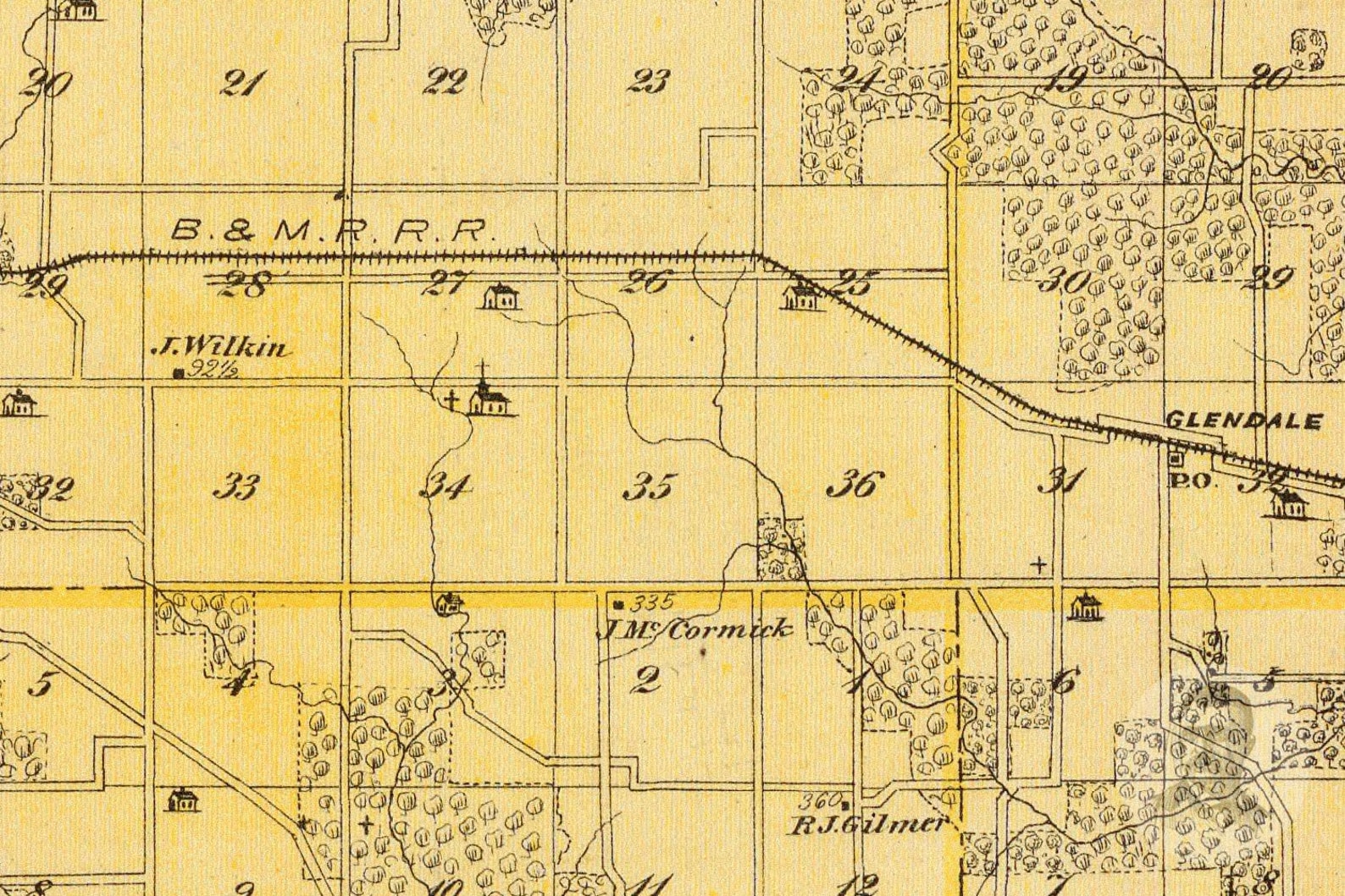Vintage Jefferson County IA Map 1875 Old Iowa Map | Etsy