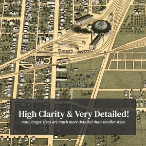 Galion Map 1891, Vintage Galion Map, Old Galion Ohio Art, Wall Art Gift ...