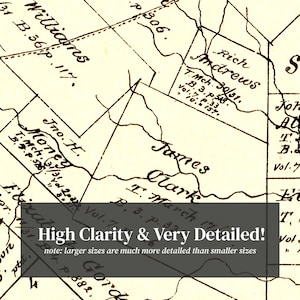 Washington County Texas Map 1879 Old Map of Washington County Texas Art ...