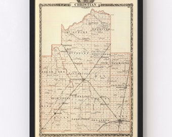 Christian Il Map - Etsy