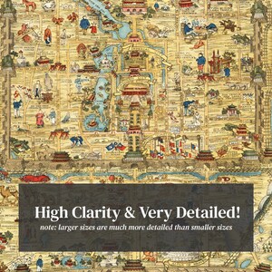 Beijing Map 1936 Old Map of Beijing China Art Vintage Print Framed Wall ...