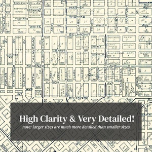 Fresno Map 1920 Old Map of Fresno California Art Vintage Print Framed ...