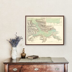 Pasaia Map 1888 Old Map of Pasaia Spain Art Vintage Print Framed Wall ...