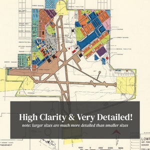 Lowry Air Force Base Vicinity Map 1952, Vintage Lowry Air Force Base ...