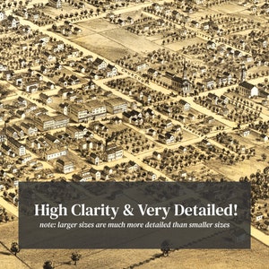 Romeo Map 1868 Old Map of Romeo Michigan Art Vintage Print Framed ...