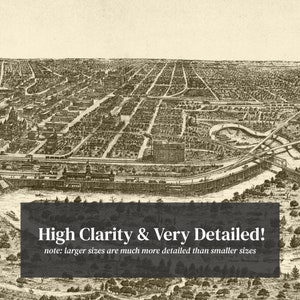 Dallas Map 1892 - Old Map of Dallas Texas Art Vintage Print Framed ...