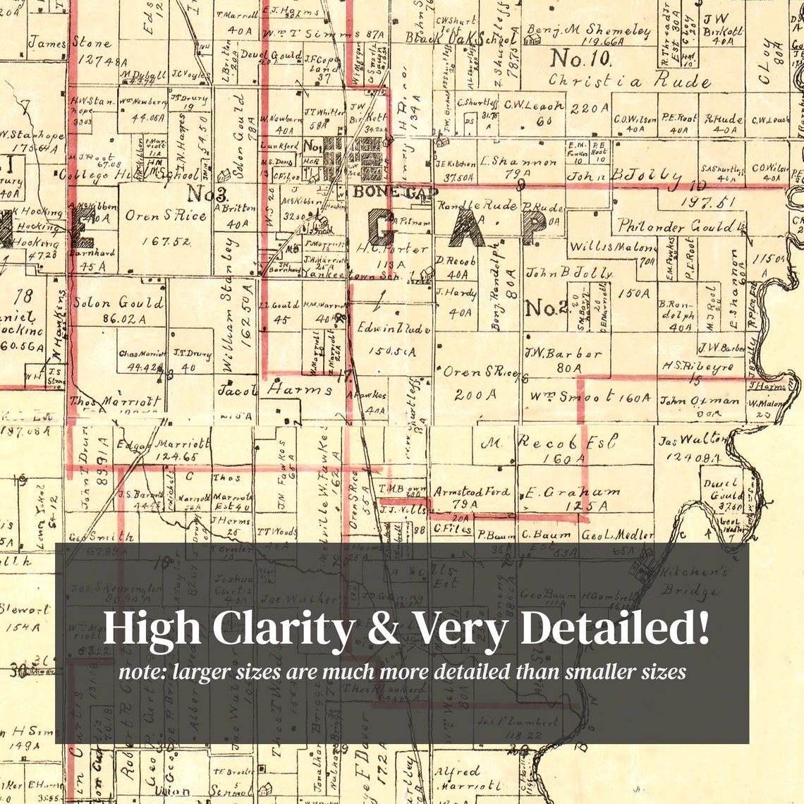 Edwards County Illinois Map 1891 Old Map of Edwards County - Etsy
