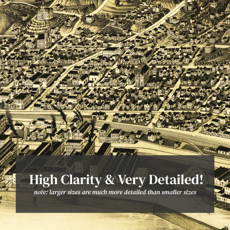 Moline Map 1889 Old Map of Moline Illinois Art Vintage Print - Etsy