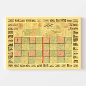 Ingham County Map 1859, Vintage Ingham County Map, Old Ingham County ...