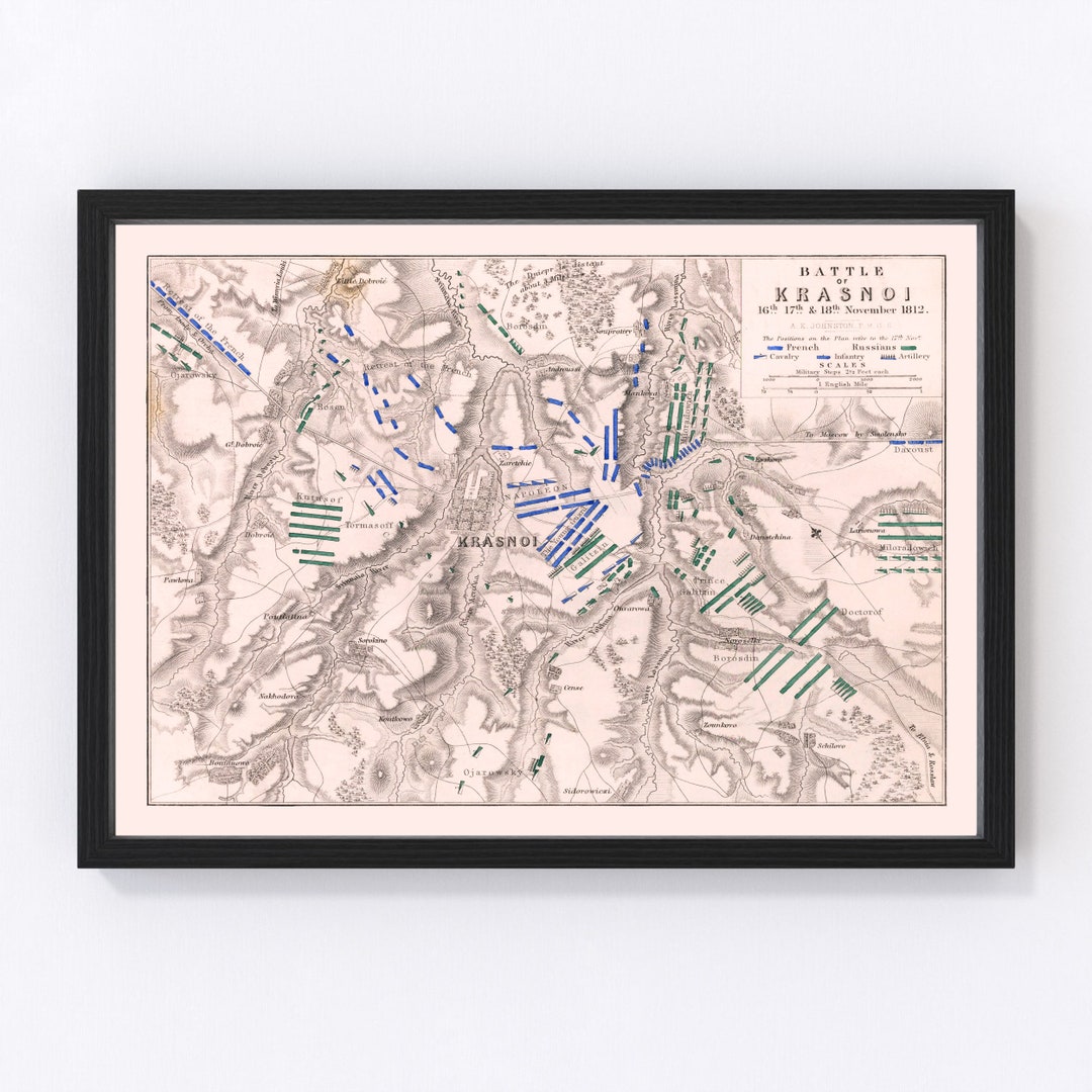 Russia Map 1812, Vintage Russia Map, Old Russia Art, Wall Art Gift for ...