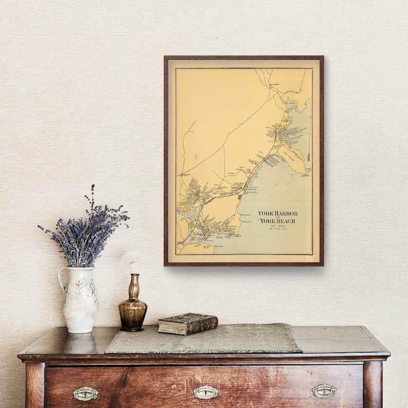 York Beach Map 1894 Old Map of York Beach Maine Art Vintage - Etsy