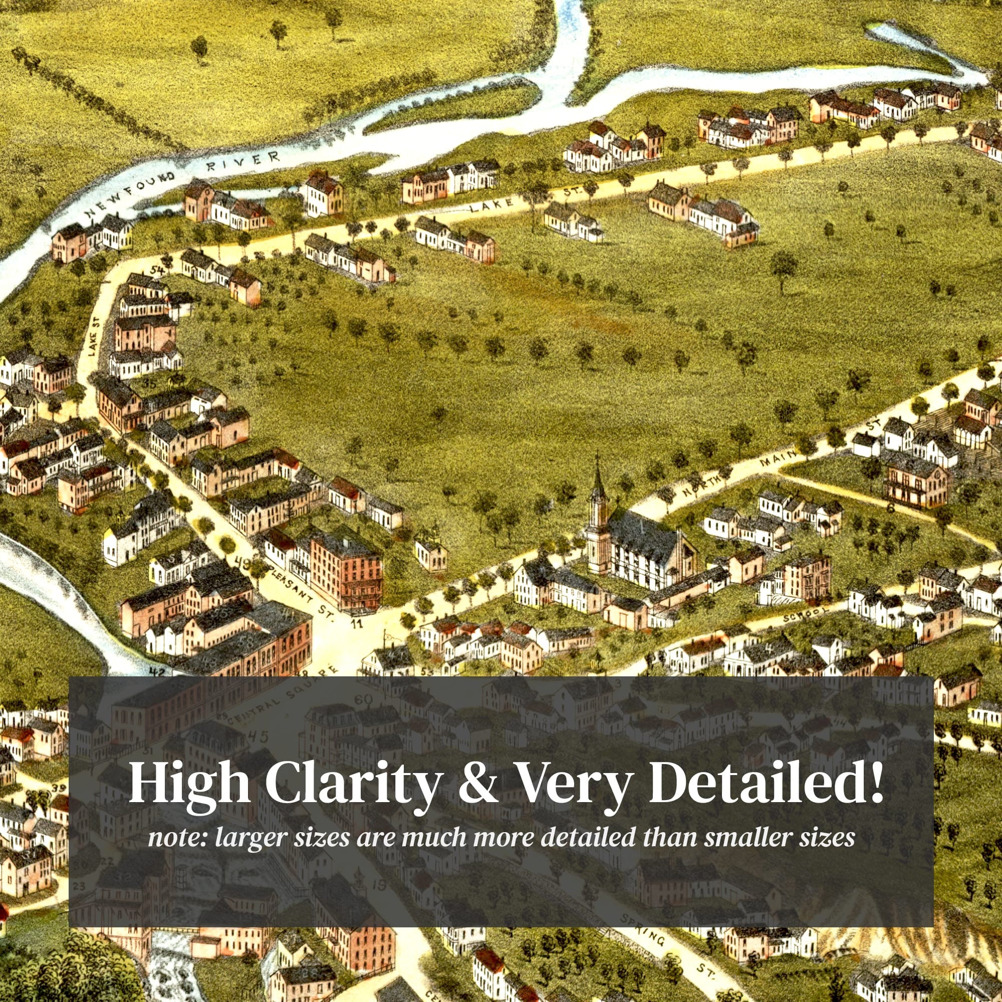 Bristol Map 1884 Old Map of Bristol New Hampshire Art - Etsy.de