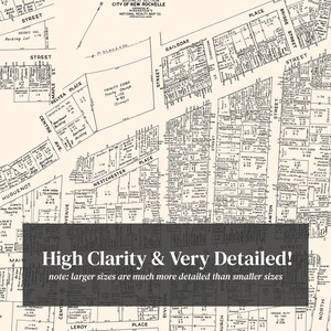 New Rochelle Map 1947 - Old Map of New Rochelle Business Section New ...
