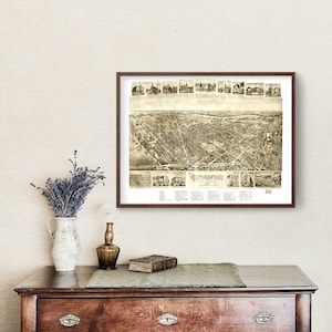 Rutherford Map 1904 Old Map of Rutherford New Jersey Art Vintage Print ...