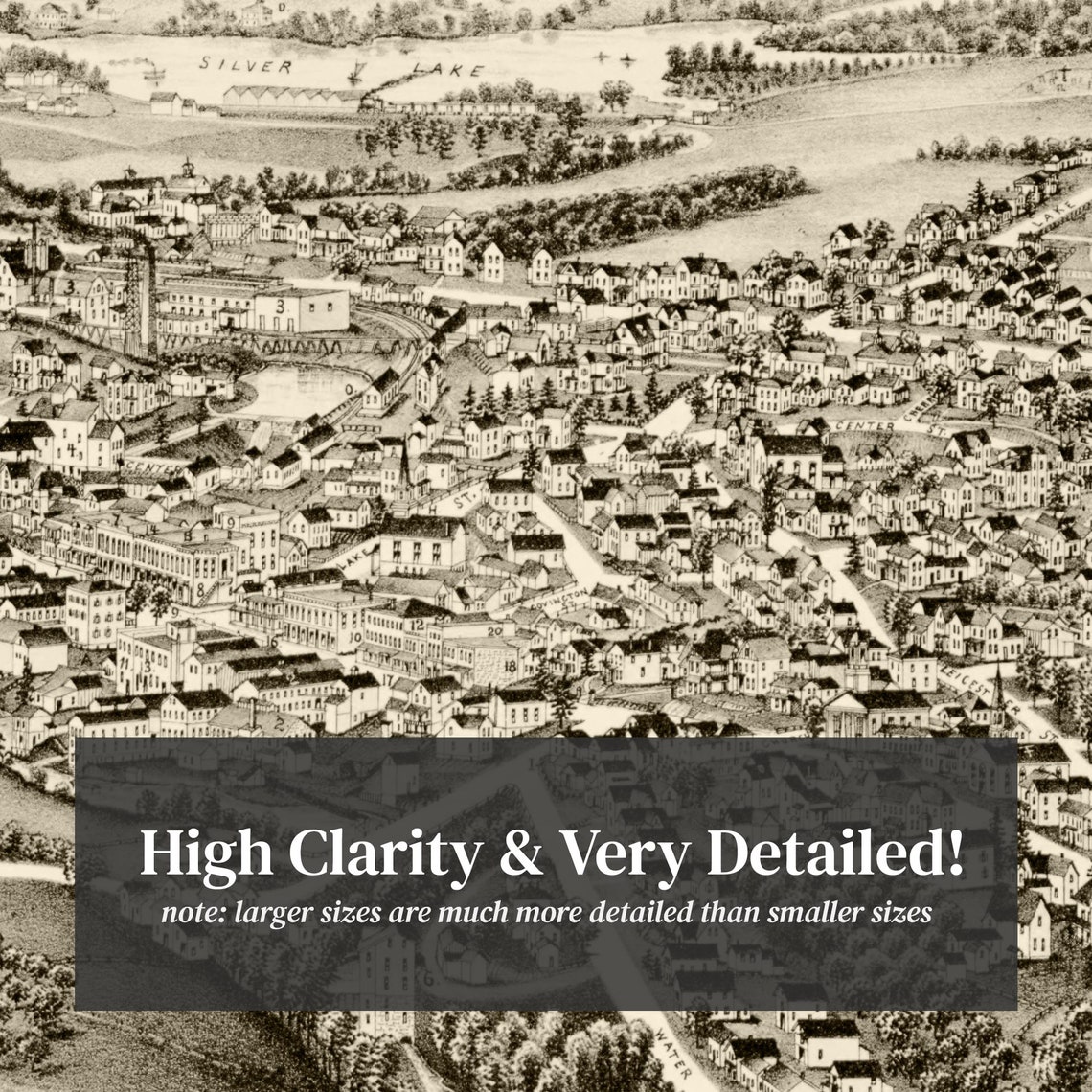 Perry Map 1892 Old Map of Perry New York Art Vintage Print - Etsy