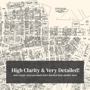 Providence Map 1946 Old Map of Providence Business Section Rhode Island ...