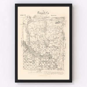 Runnels County Map 1879, Vintage Runnels County Map, Old Runnels County ...