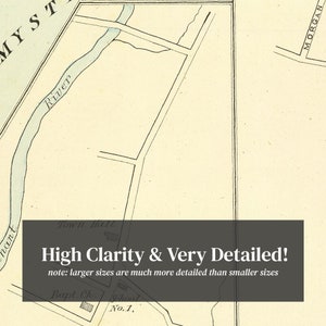 Noank Map 1893 Old Map of Noank Connecticut Art Vintage Print Framed ...