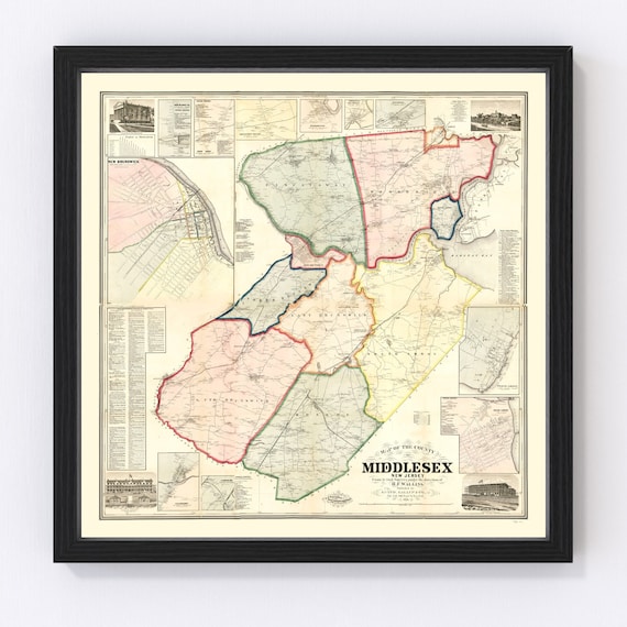 Map Of Middlesex County Nj