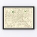 Sharon Map 1907 Old Map of Sharon Wisconsin Art Vintage Print Framed ...
