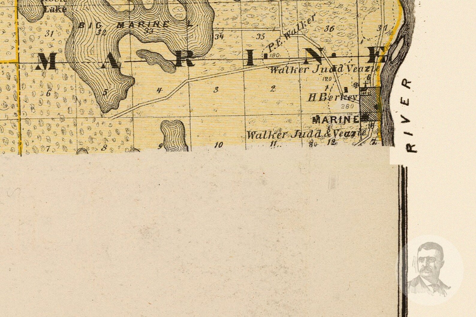 Vintage Washington County MN Map 1874 Old Minnesota Map | Etsy