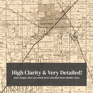 Logan County Illinois Map 1893 Old Map of Logan County Illinois Art ...