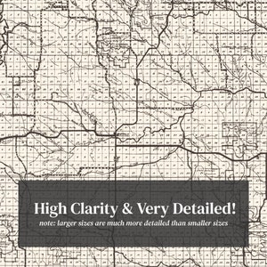 Harding County SD Map 1952 Old Map of South Dakota Art Vintage Print ...