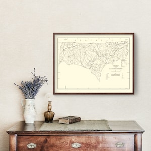 Clay County TN Map 1938 Old Map of Tennessee Art Vintage Print Framed ...