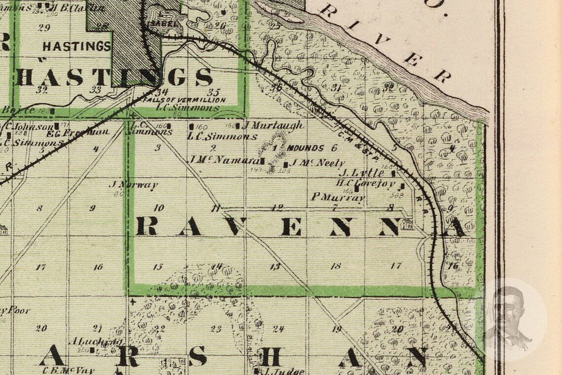 1911 Dakota County Minnesota Map - Map