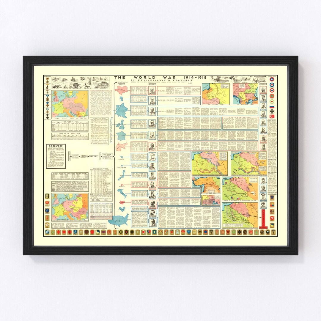 Europe Map 1928, Vintage Europe Map, Old Europe Art, Wall Art Gift for ...
