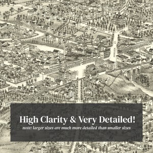 Malone Map 1886 Old Map of Malone New York Art Vintage Print Framed ...