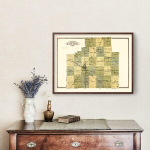 Normal Map 1914 - Old Map of Normal Illinois Art Vintage Print Framed ...