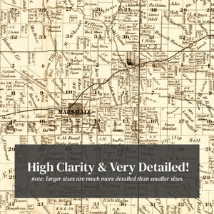 Saline County Missouri Map 1871 Old Map of Saline County Missouri Art ...