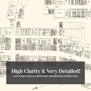 Akron Map 1929 Old Map of Akron Business Section Ohio Art Vintage Print ...