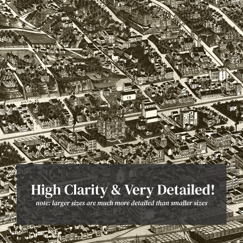 Davenport Map 1888 Old Map of Davenport Iowa Art Vintage - Etsy