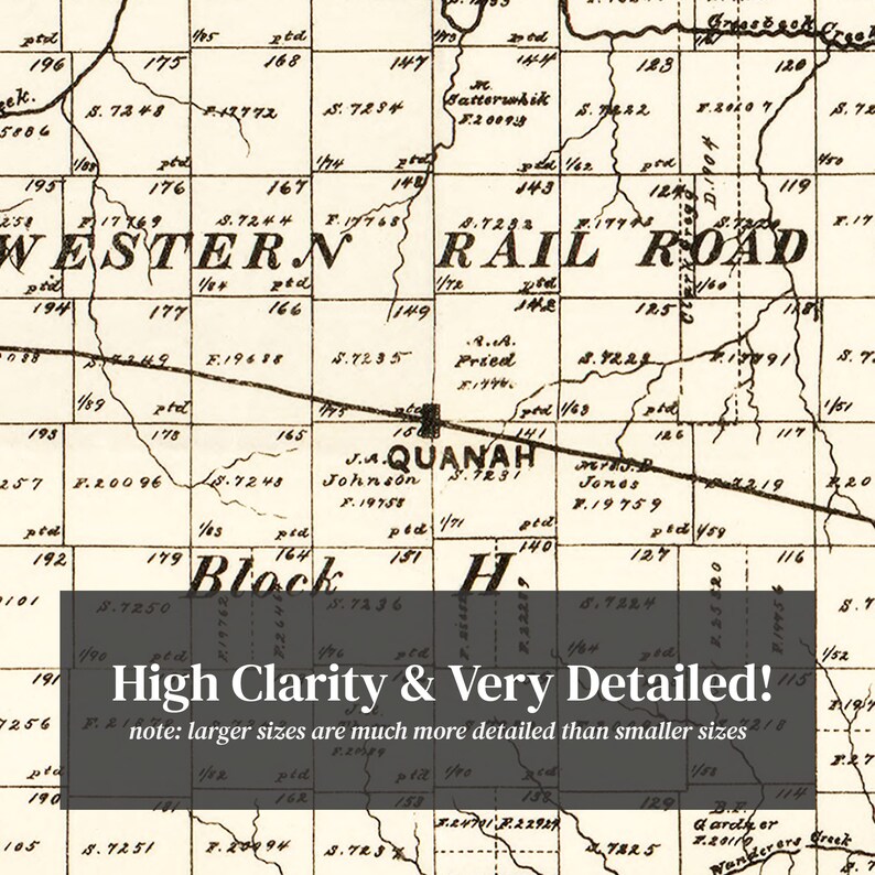Hardeman County Map 1891, Vintage Hardeman County Map, Old Hardeman ...