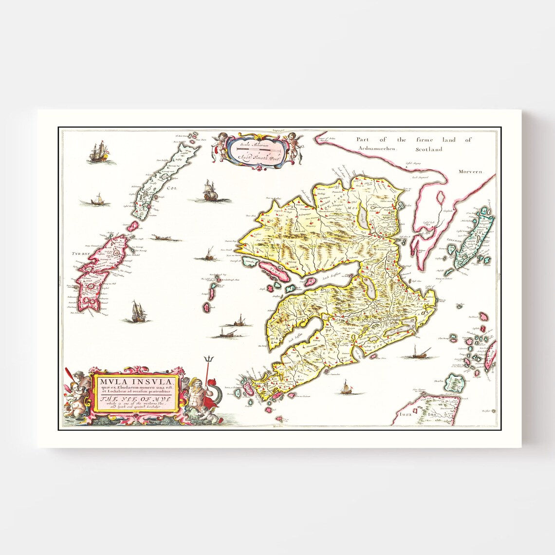 The Isle of Mull Map 1665 Old Map of the Isle of Mull - Etsy